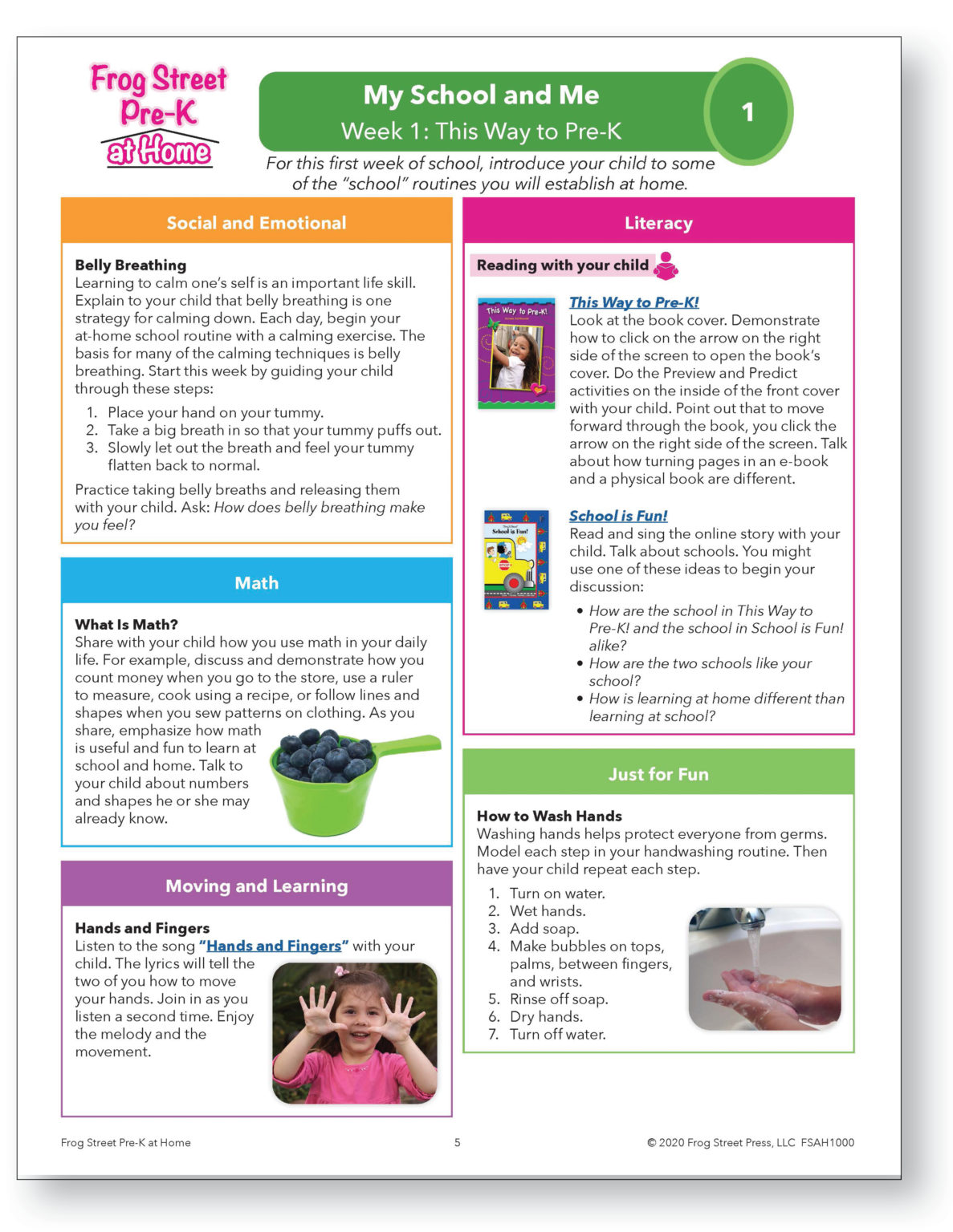 Frog Street Pre-K At Home – Resources for Parents